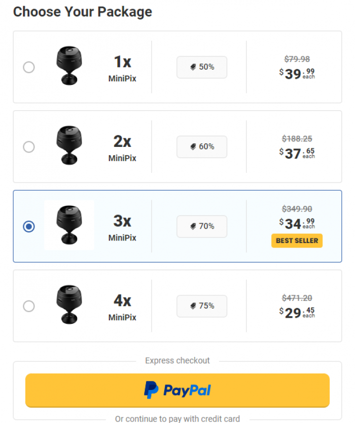 MiniPIX Camera Reviews :Price ,Performance